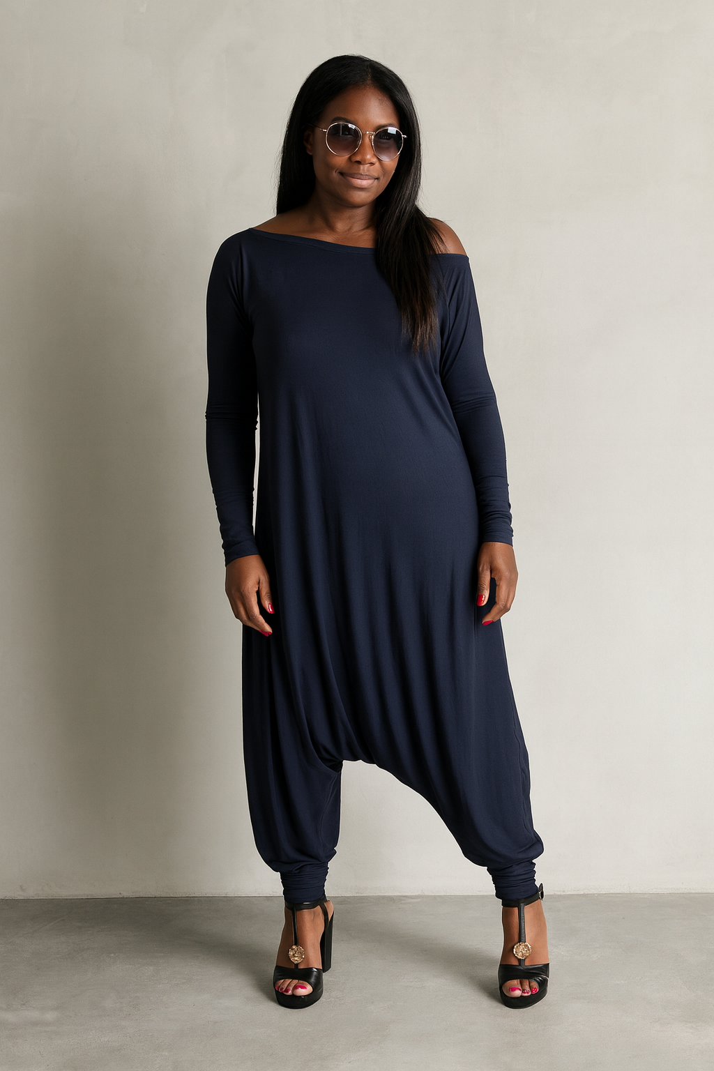 Dark Blue Harem Jumper Marla SALE